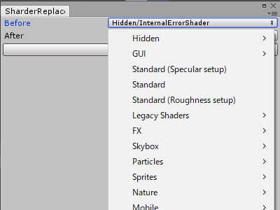 【Unity】プロジェクトで使えるシェーダー一覧を取得する - sakaf("%s", memo)